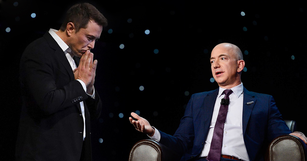 Jeff Bezos y Elon Musk se enfrentan ahora por sus negocios espaciales ...