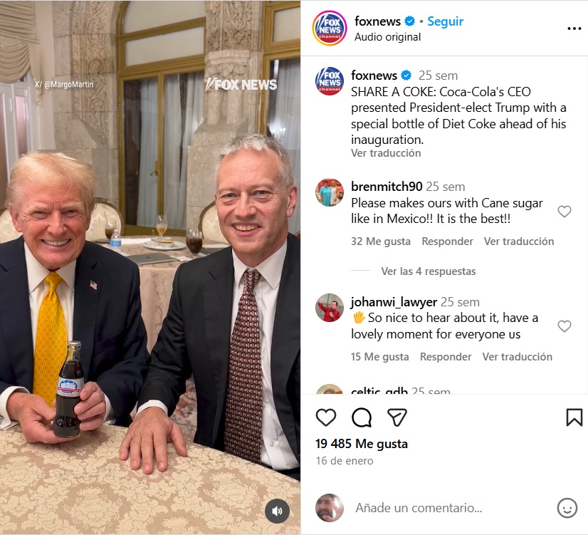 Trump impulsa regreso de Coca-Cola al azúcar de caña en EE.UU. - Forbes ...