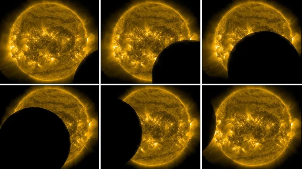 Imágenes inéditas: la NASA acaba de capturar un eclipse solar inusual ...